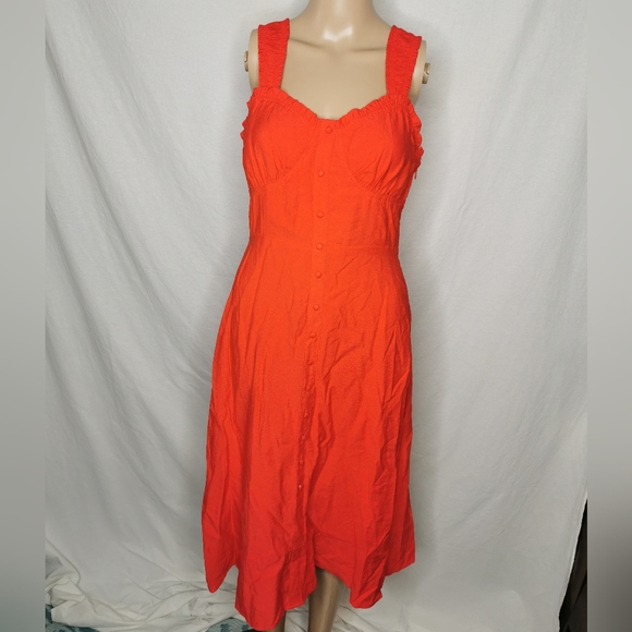 Gilli | Dresses | Nwt Gilli Red Rockabilly Button Front Midi Dress ...